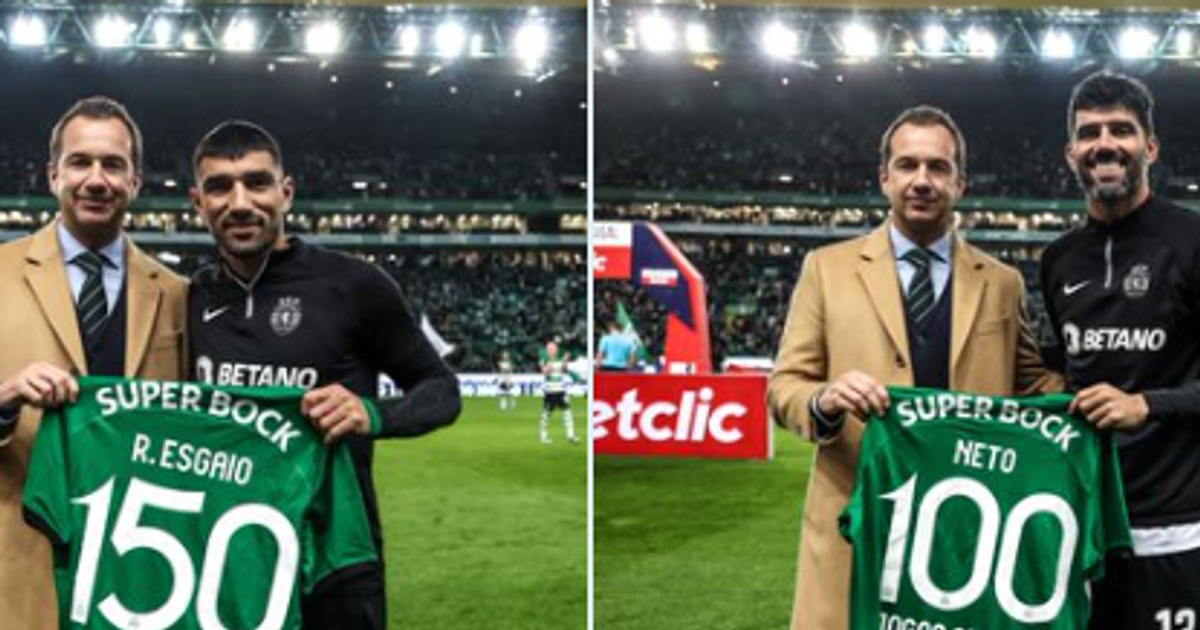 Sporting: Esgaio e Neto homenageados | A Bola