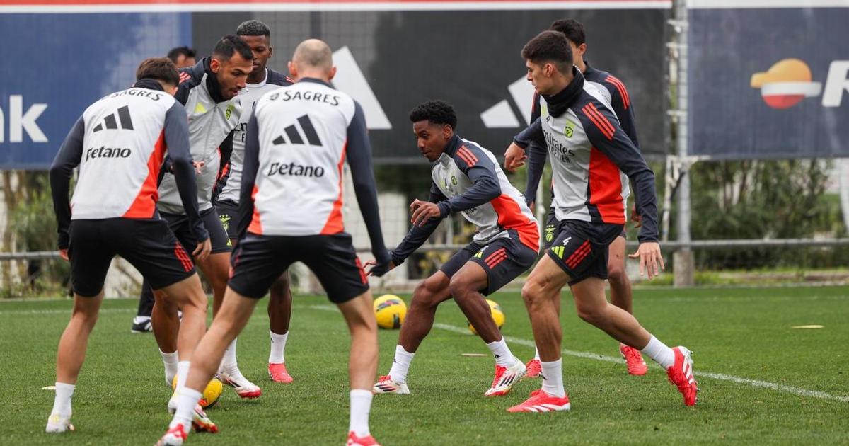 Benfica sorri na preparação do duelo com o Nacional (fotos) | A Bola