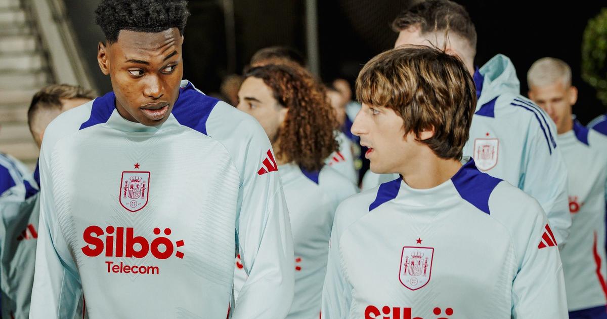As imagens do primeiro treino de Samu na seleção de Espanha | A Bola