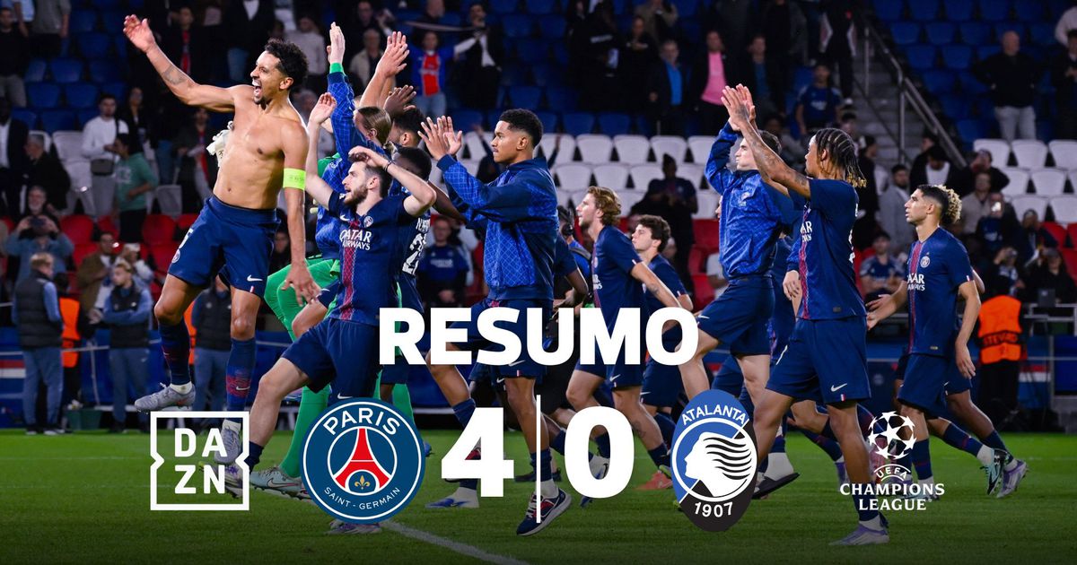 Goleada do PSG à Atalanta teve sotaque português (resumo) | A Bola