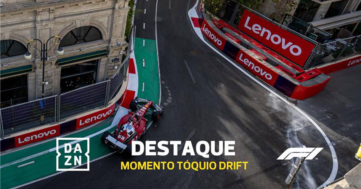 É Baku, mas Hamilton e Lawson parecem estar em Tóquio... drift | A Bola