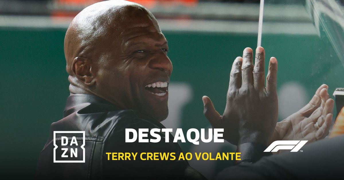 Só em Las Vegas: Terry Crews conduziu pilotos do pódio num Cadillac de ...