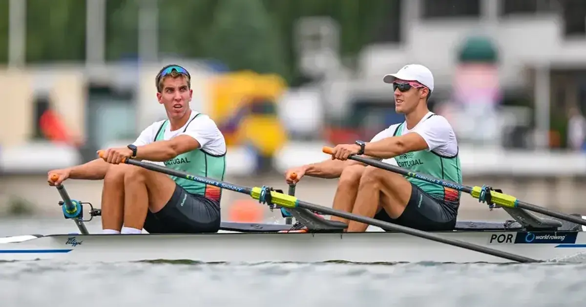 Pedro Rodrigues e Tomás Neves na final do Mundial sub-23 de double ...