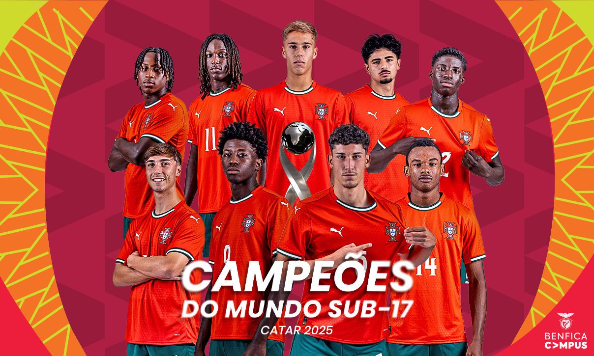 Benfica felicita Campeões do Mundo de sub-17