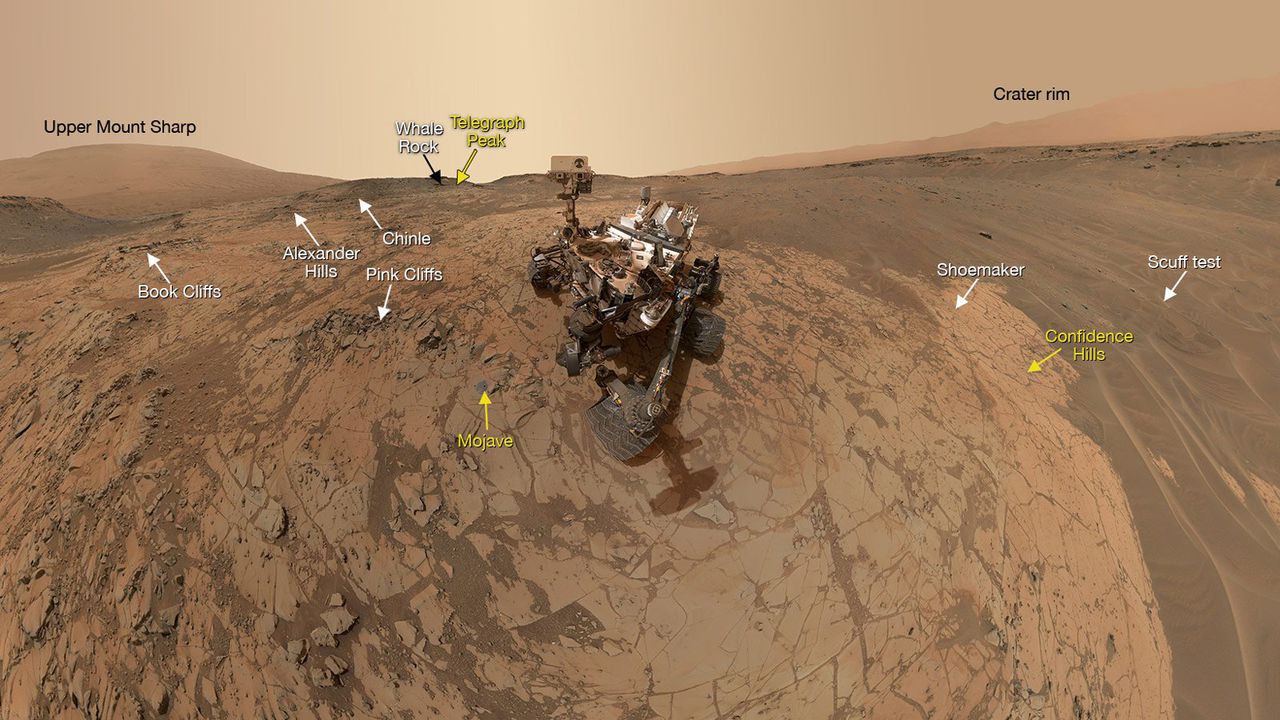 Марсоходът Curiosity си направи селфи | Новини.бг