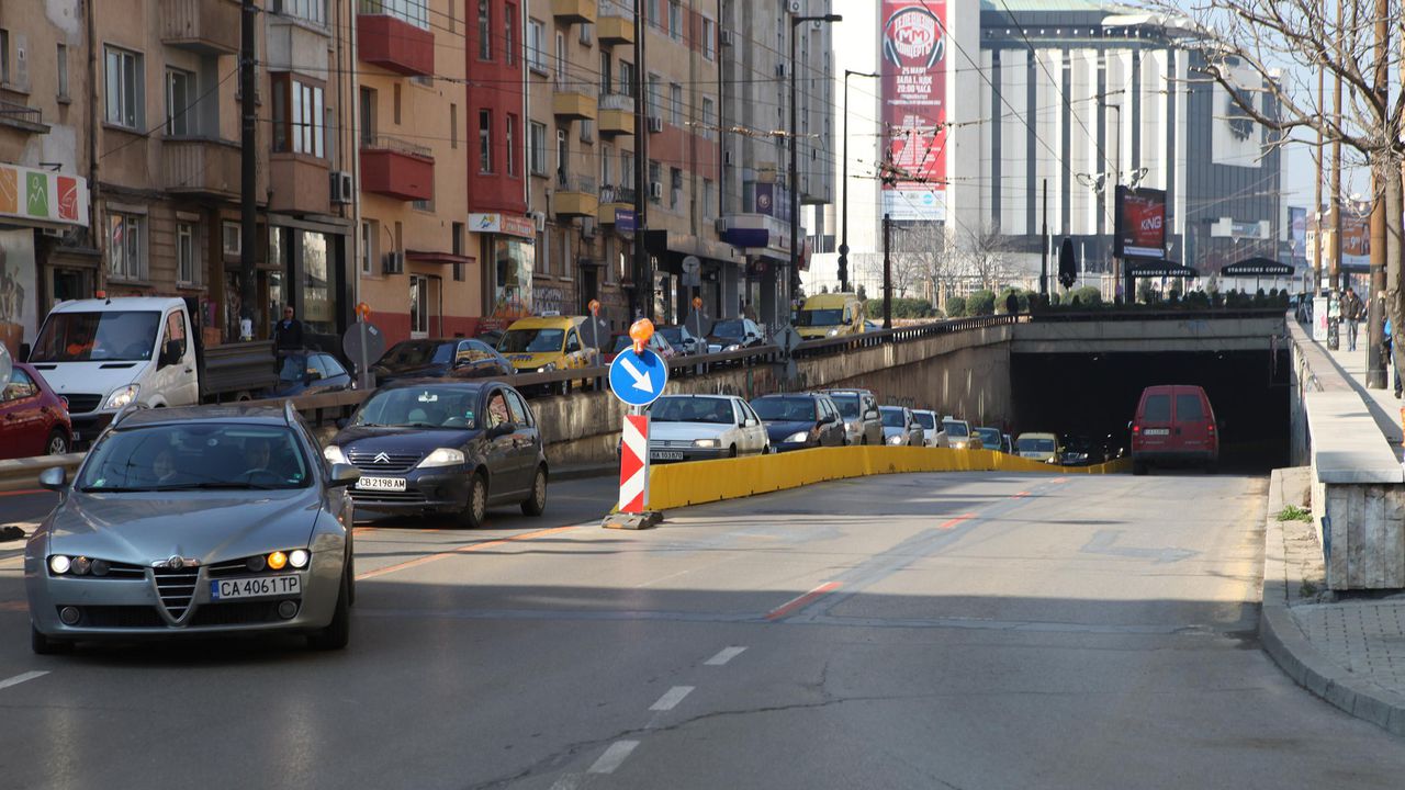 Промяна на движението в центъра на София снимки Новини бг