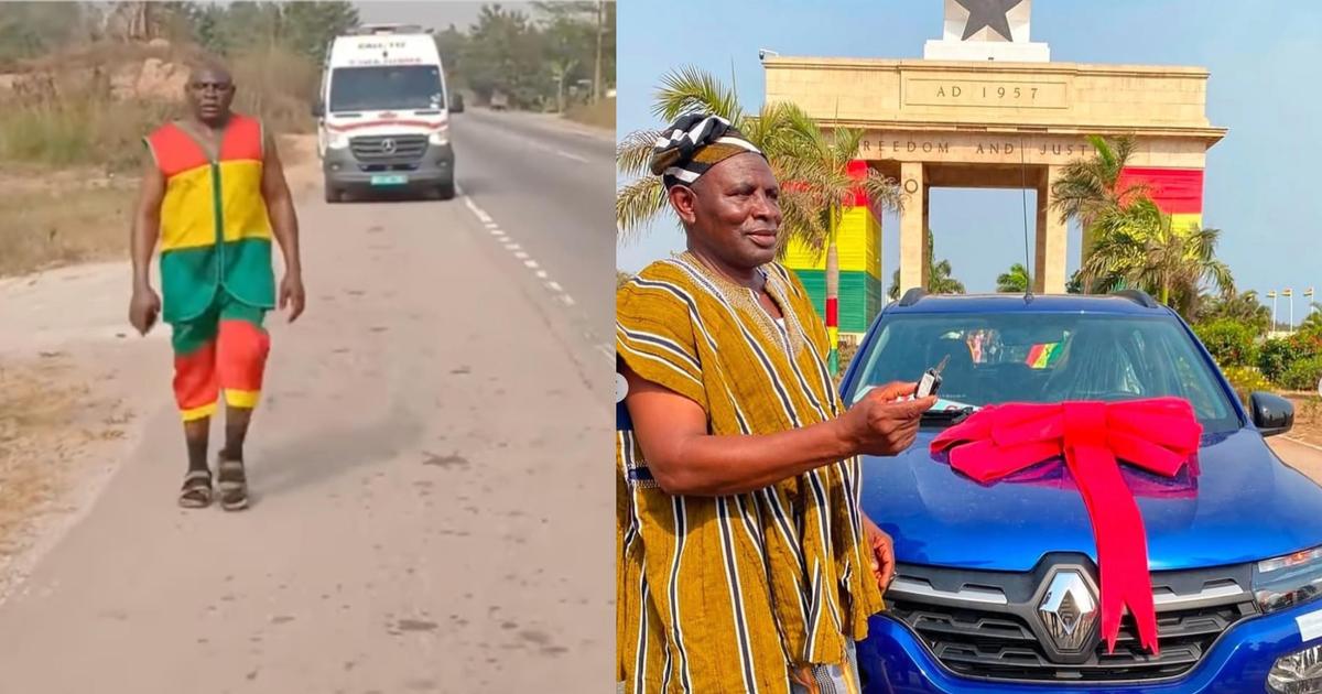 Man, 65, who walked from Kumasi to Accra to honour President Mahama ...