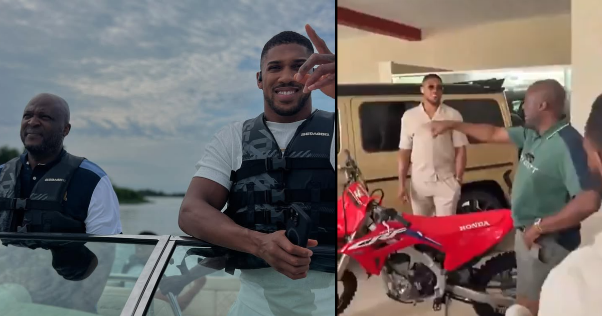 Ibrahim Mahama gifts Anthony Joshua expensive motorbike worth about GH ...