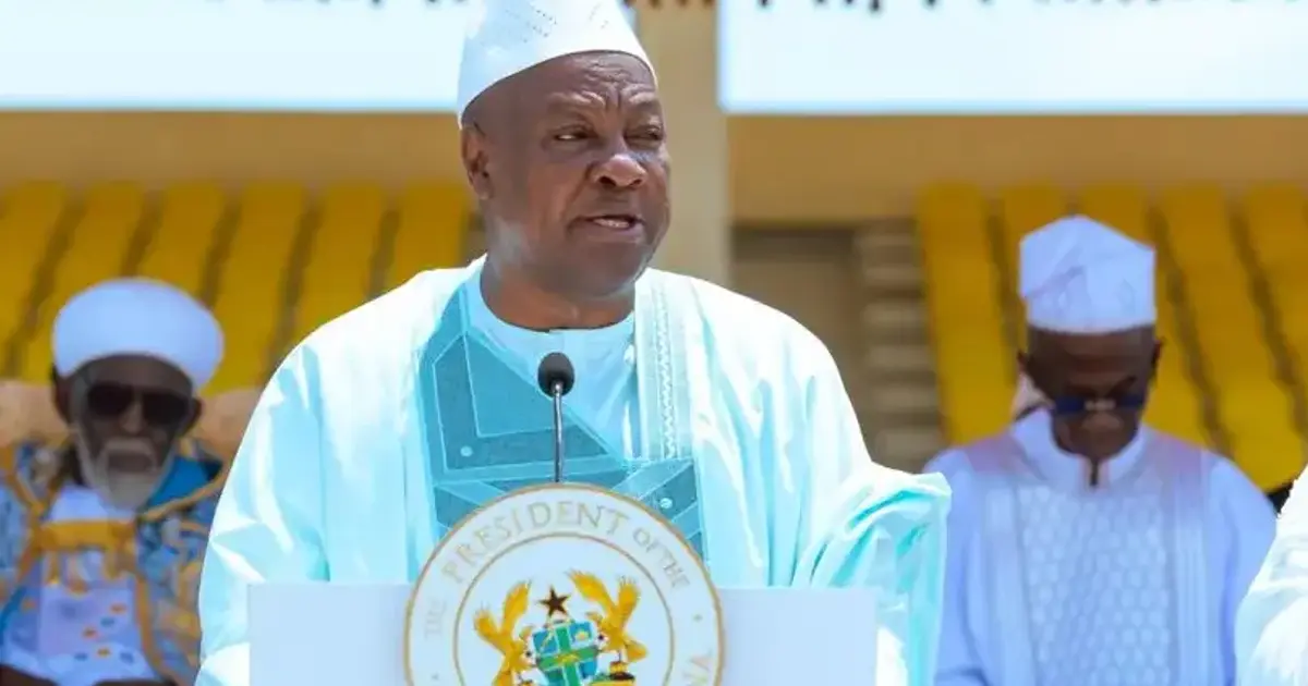2026 Eid al-Adha: President Mahama cautions Ghanaian youth against drug ...