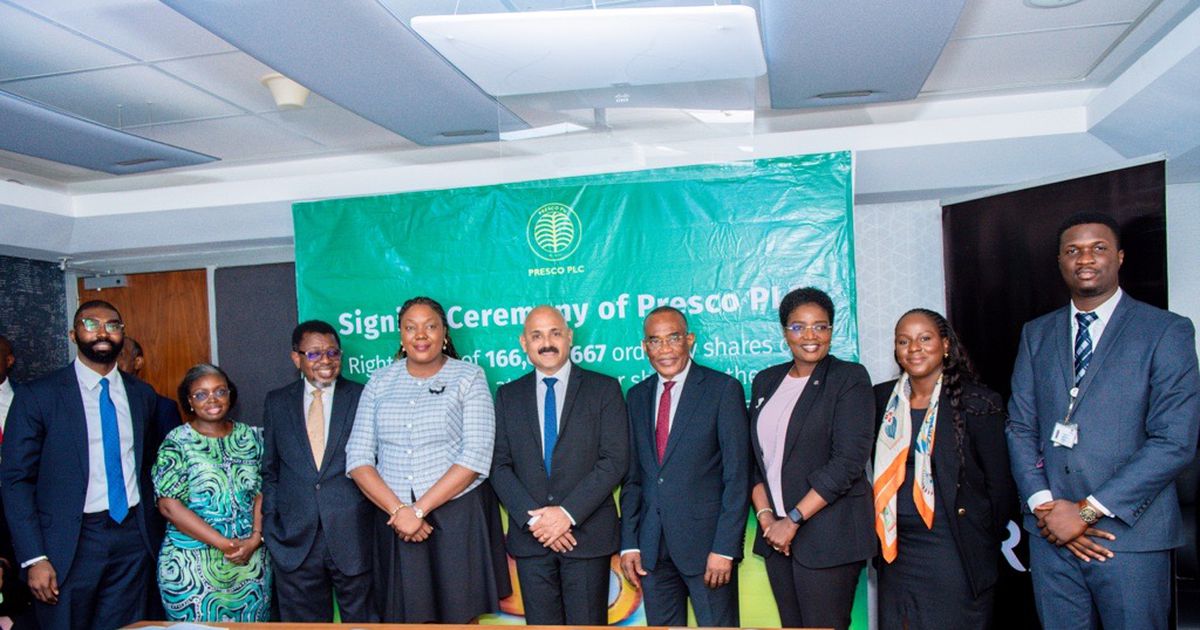 Presco PLC Announces ₦237 Billion Rights Issue to Fund Expansion and ...