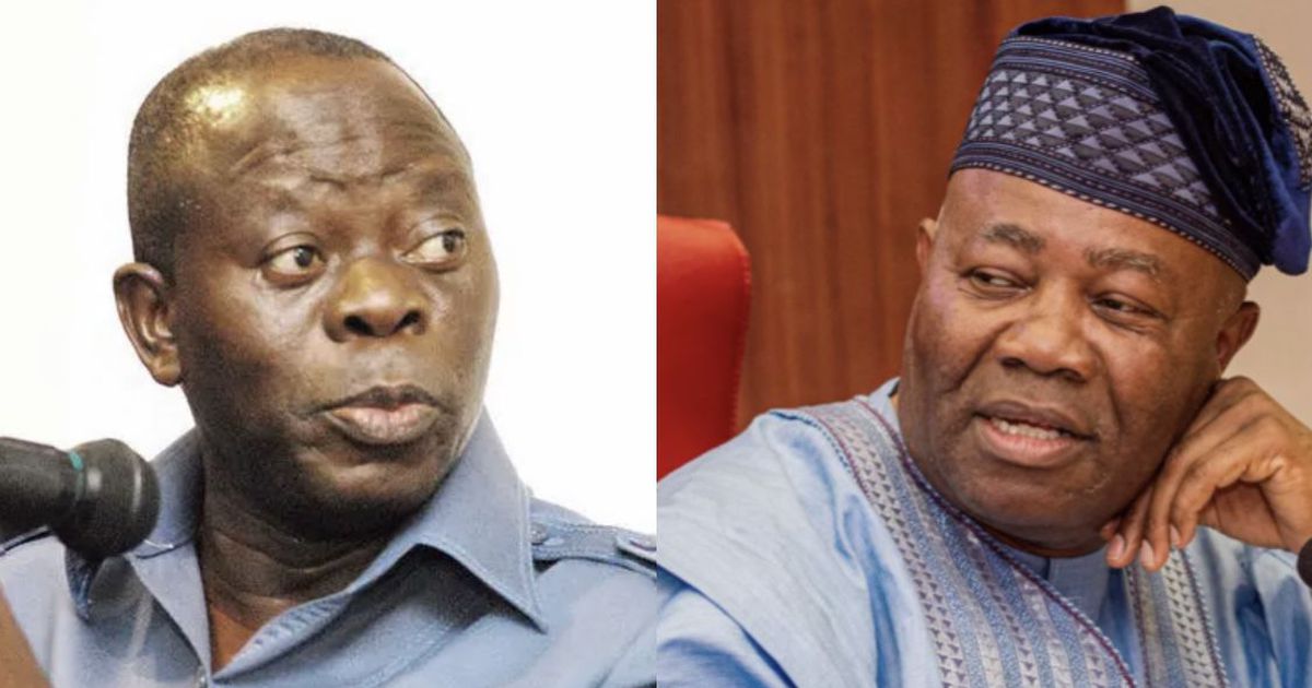 'Resign and lead by example' — Oshiomhole tells Senate President ...