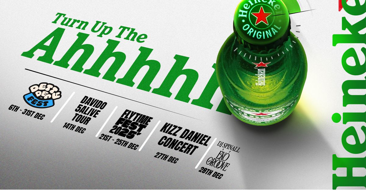 Heineken Announces Star-Studded December: Davido’s 5ive Alive Tour ...