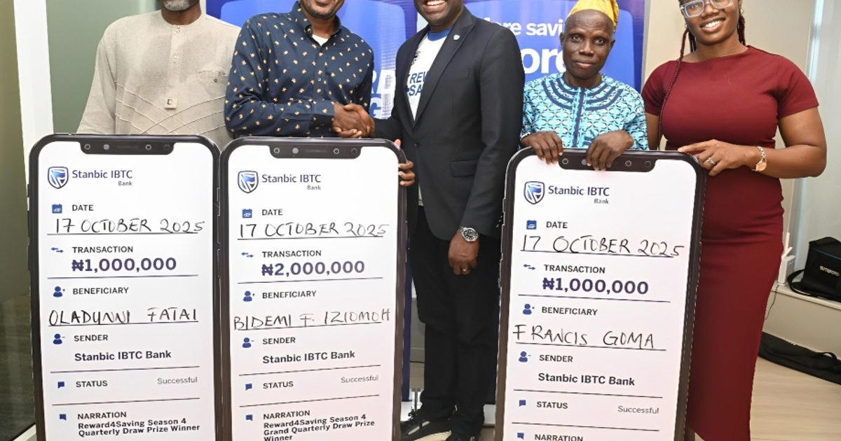 Stanbic IBTC Bank rewards 78 savers with ₦16 million in sixth monthly ...