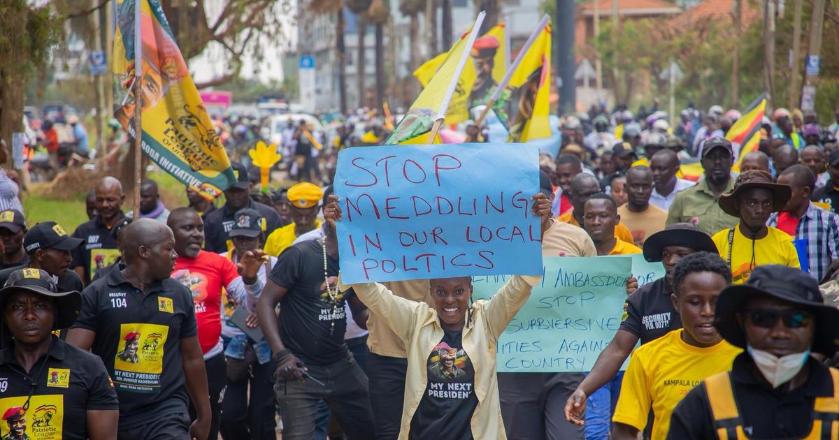 PLU protesters blocked from accessing German embassy in Kololo | Pulse ...