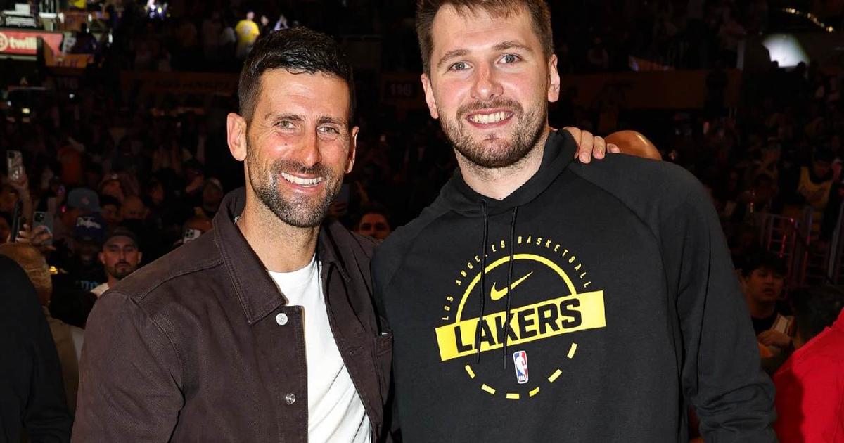 Fiesta en Los Ángeles, cortesía de Djokovic y Doncic: Así celebraron ...