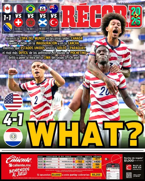 Portada RÉCORD 13 de junio 2026 | RÉCORD
