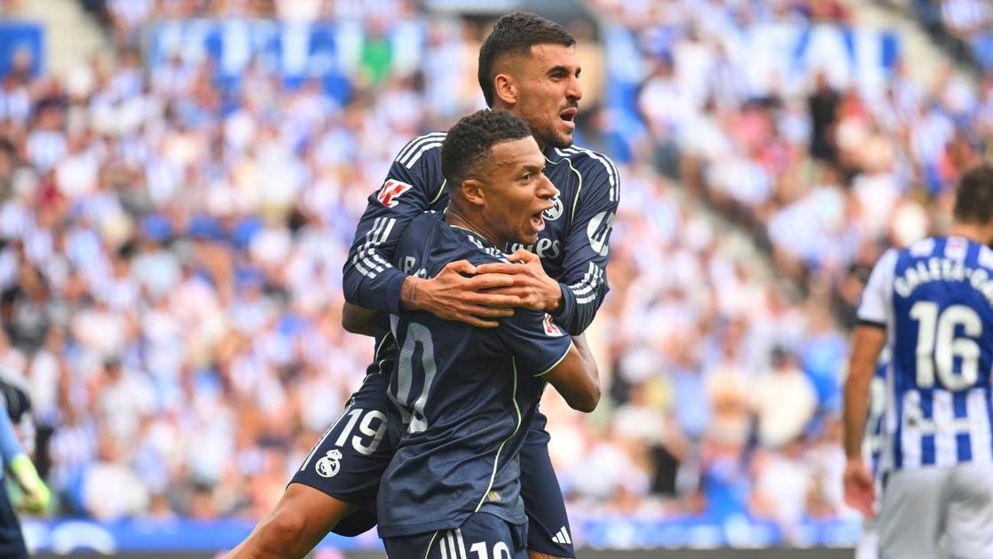 Real Madrid, con uno menos, vence a la Real Sociedad y mantiene el ...