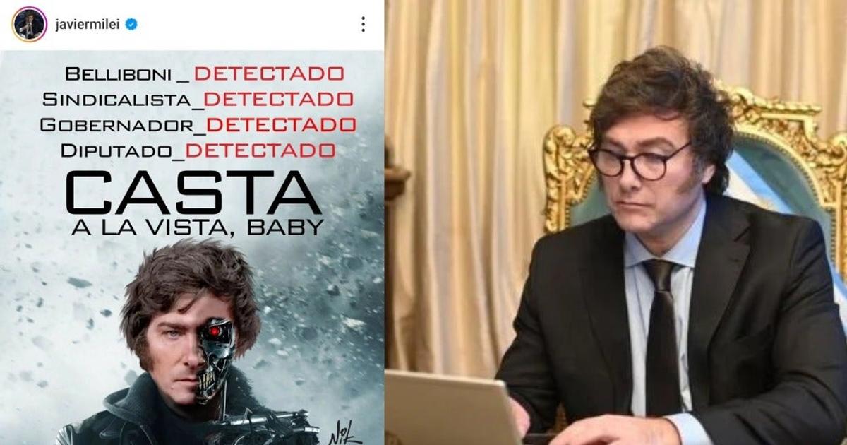 Javier Milei se compara con Terminator y asegura ser un enviado desde ...