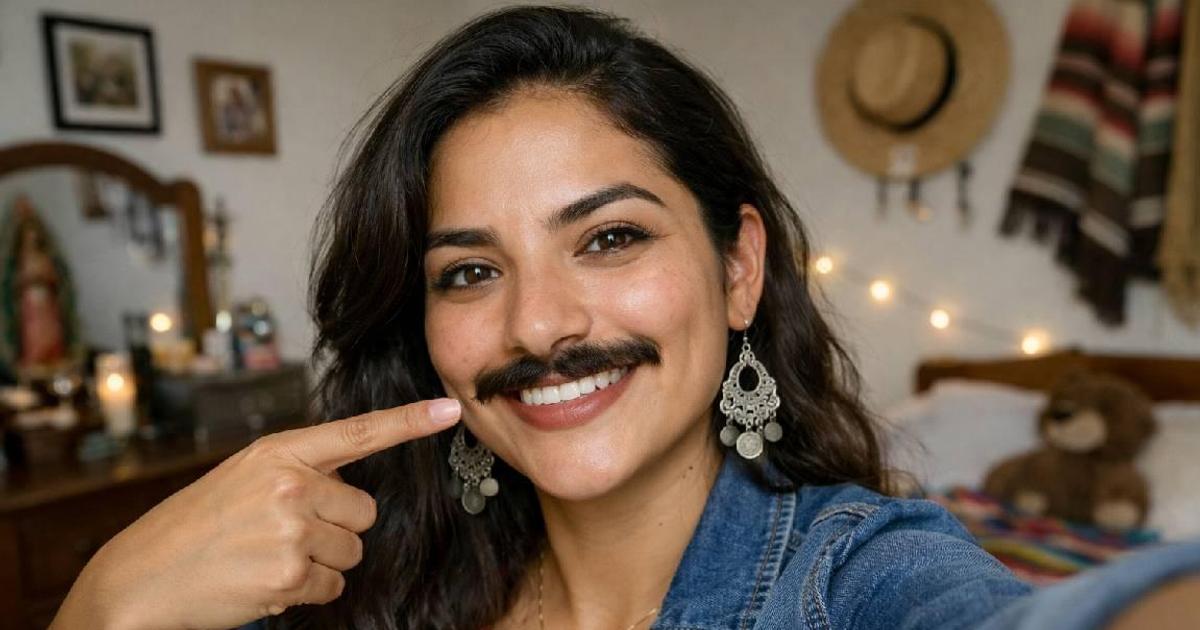 Mujeres con bigote, la nueva tendencia en redes sociales | RÉCORD