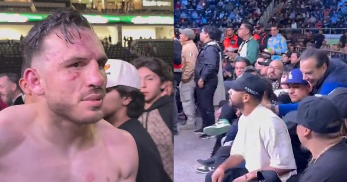 ‘Pantera’ Rodríguez encara desde la primera fila a Omar Chávez a mitad ...