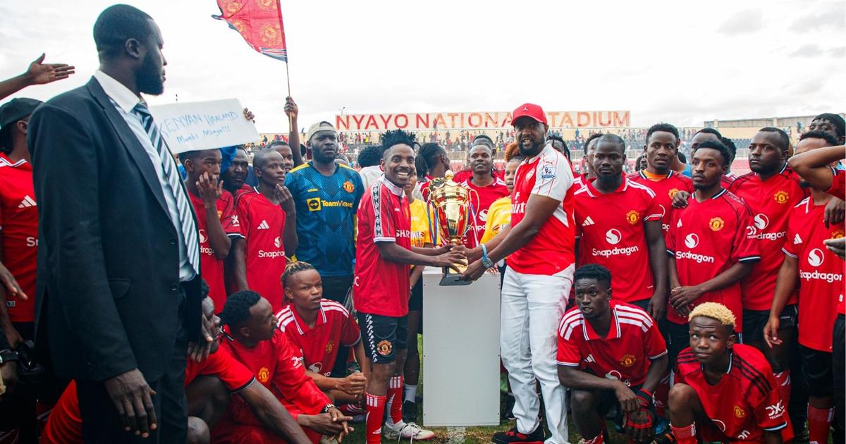 Captain Eric Omondi Leads from the Front as Man United Fans Silence ...