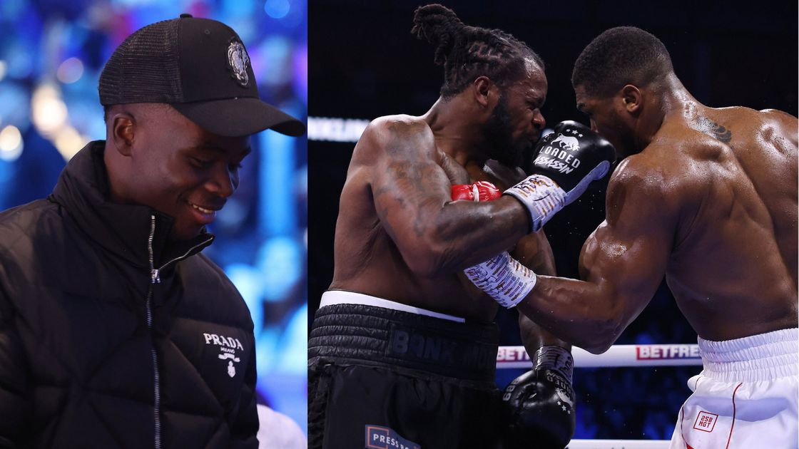 Bukayo Saka shows up for Anthony Joshua against Jermaine Franklin ...