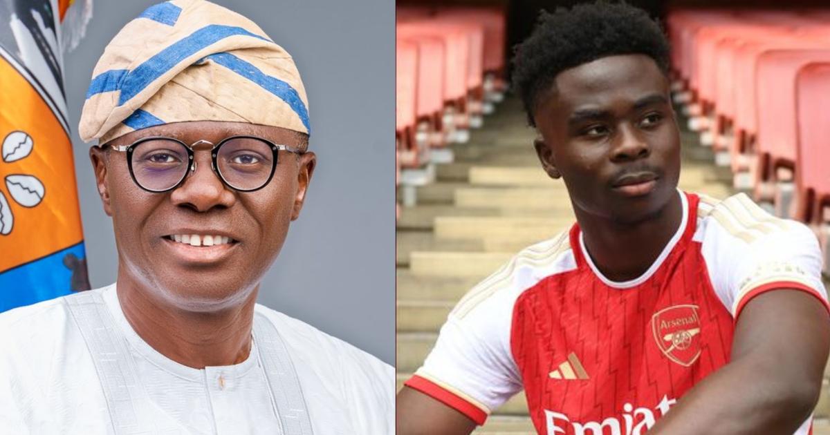 Bukayo Saka: Arsenal star reportedly to meet with Lagos State Governor ...