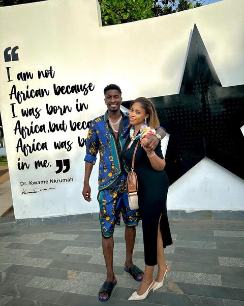 Peter Olayinka: Super Eagles star and wife share cute photos from vacation in Ghana | Pulse ...