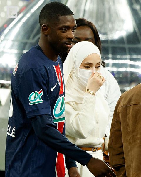 Ousmane Dembele: Ballon d’Or favourite joined by beautiful wife Rima ...