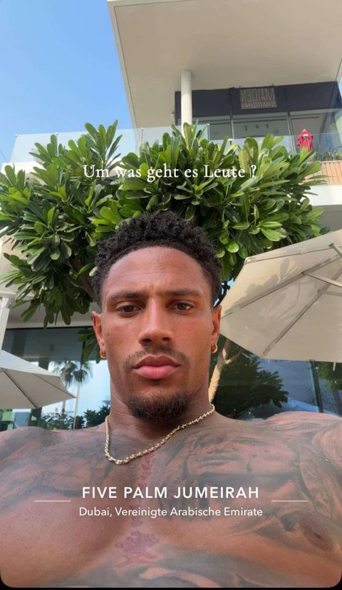 Maduka Okoye: Super Eagles goalie hotshot shows off insane back tattoos during Dubai vacation ...