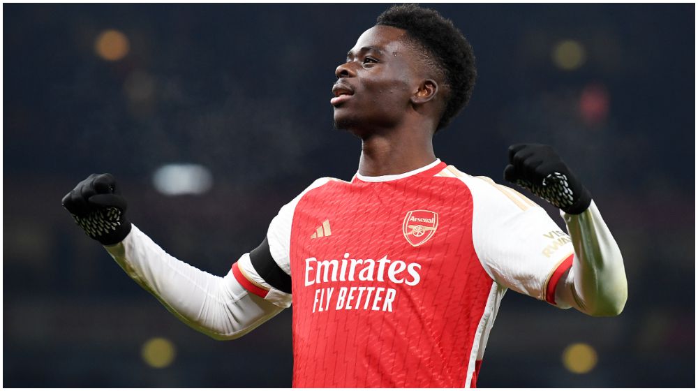 Arsenal's Saka proving to be elite after joining Benzema and Suarez in ...
