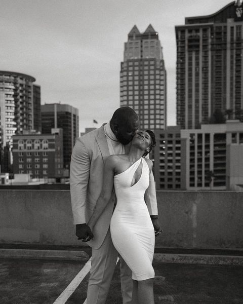 WWE superstars turn up as Nigerian giant Omos weds longtime girlfriend ...