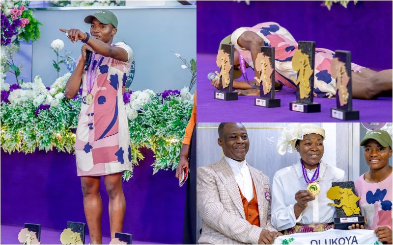 Mummy GO - Super Falcons captain Rasheedat Ajibade visits MFM to thank ...