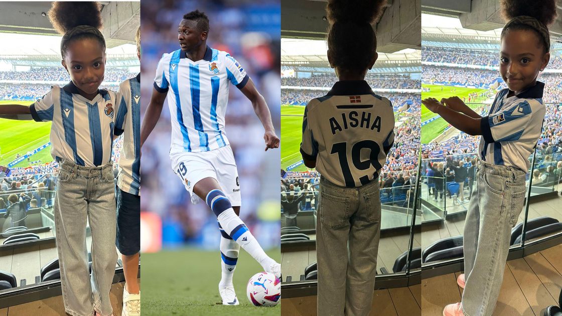 Umar Sadiq: Aisha and Judy Memini support Super Eagles star at Real ...