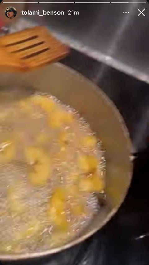 ‘Wife material’ Tolami Benson cooks Jollof rice and plantain for Bukayo Saka following Arsenal ...