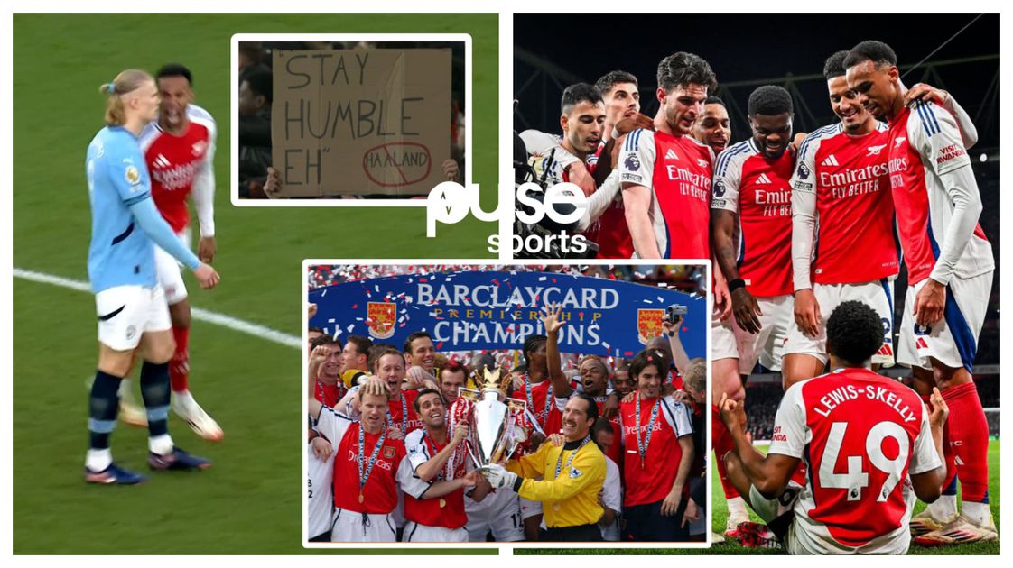 'Stay humble Haaland' - Arsenal fans brag about winning the Premier League title after thrashing ...