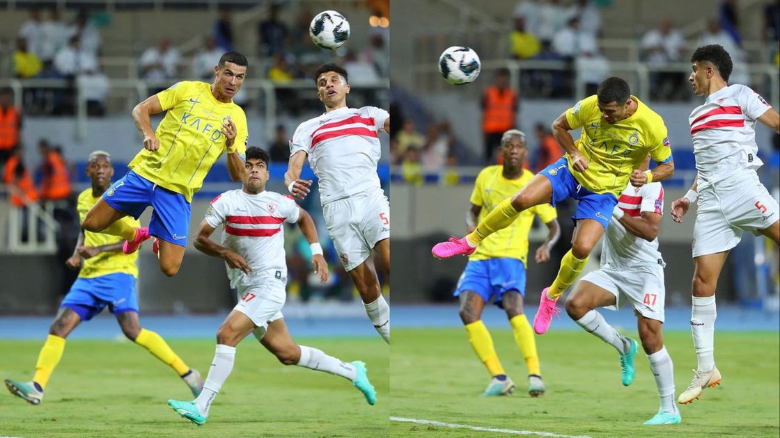 Cristiano Ronaldo recreates iconic header for Al Nassr in Arab ...