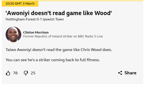 Awoniyi does not read the game - English pundit explains why Super ...