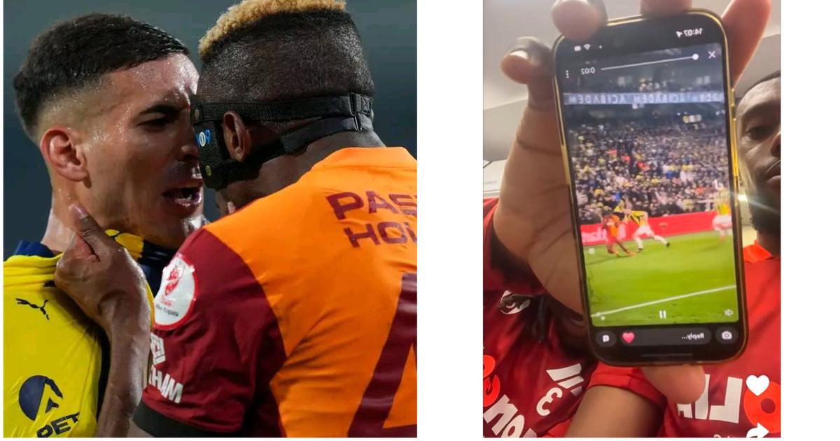 Super Eagles duo Iwobi and Bassey react to Osimhen’s heated fight with ...