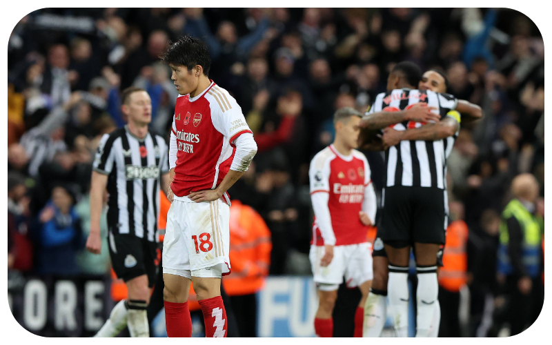Newcastle vs Arsenal: Controversy as Gordon ends Gunners' unbeaten run ...