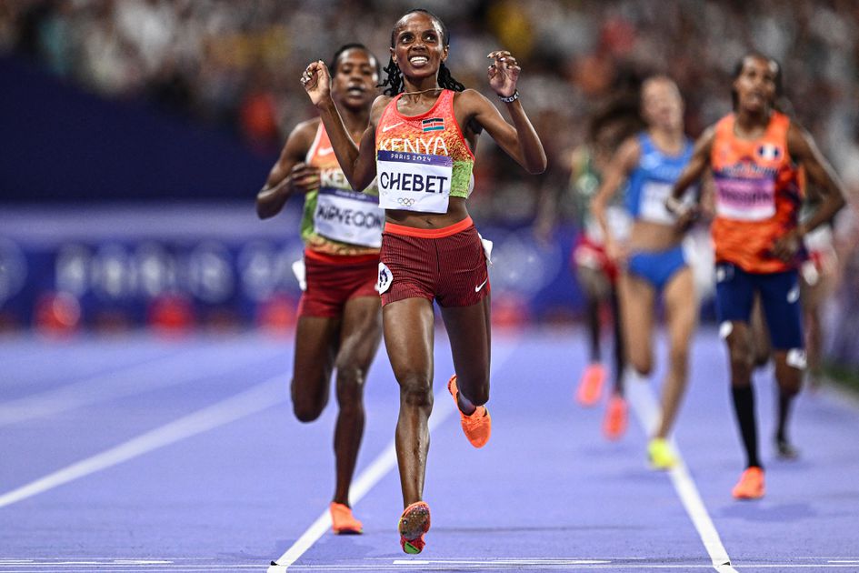 Beatrice Chebet wins Kenya's first gold medal at Paris Olympics as ...