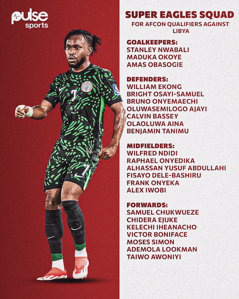 Nigeria vs Libya: Time and where to watch Super Eagles take on Mediterranean Knights in AFCON ...