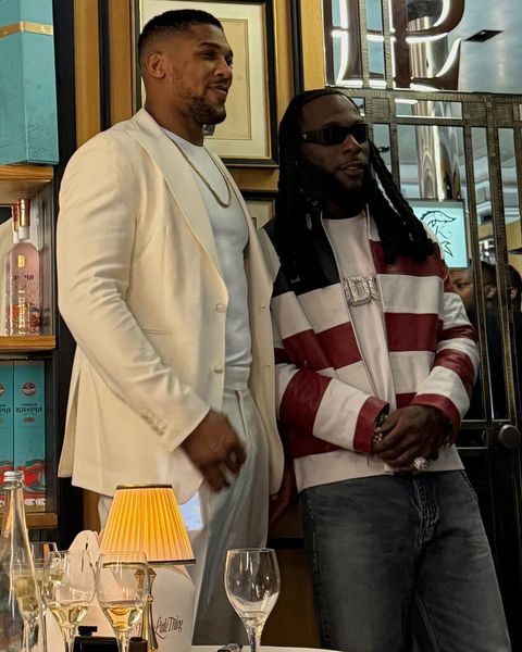 Anthony Joshua and Burna Boy: Nigerian boxer teams up with African ...