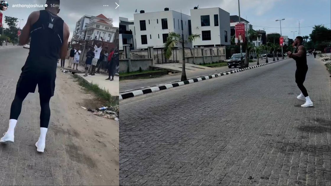 Anthony Joshua back in Nigeria: Local fans hail as former champion ...