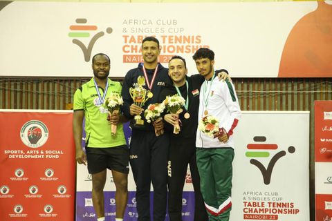 Omar Assar beat Quadri Aruna to retain ITTF Africa Cup | Pulse Sports ...