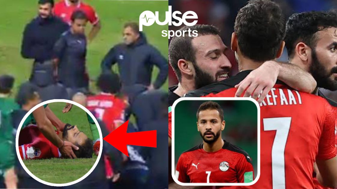 [WATCH]: Moment Ahmed Refaat collapsed on the pitch before slipping ...