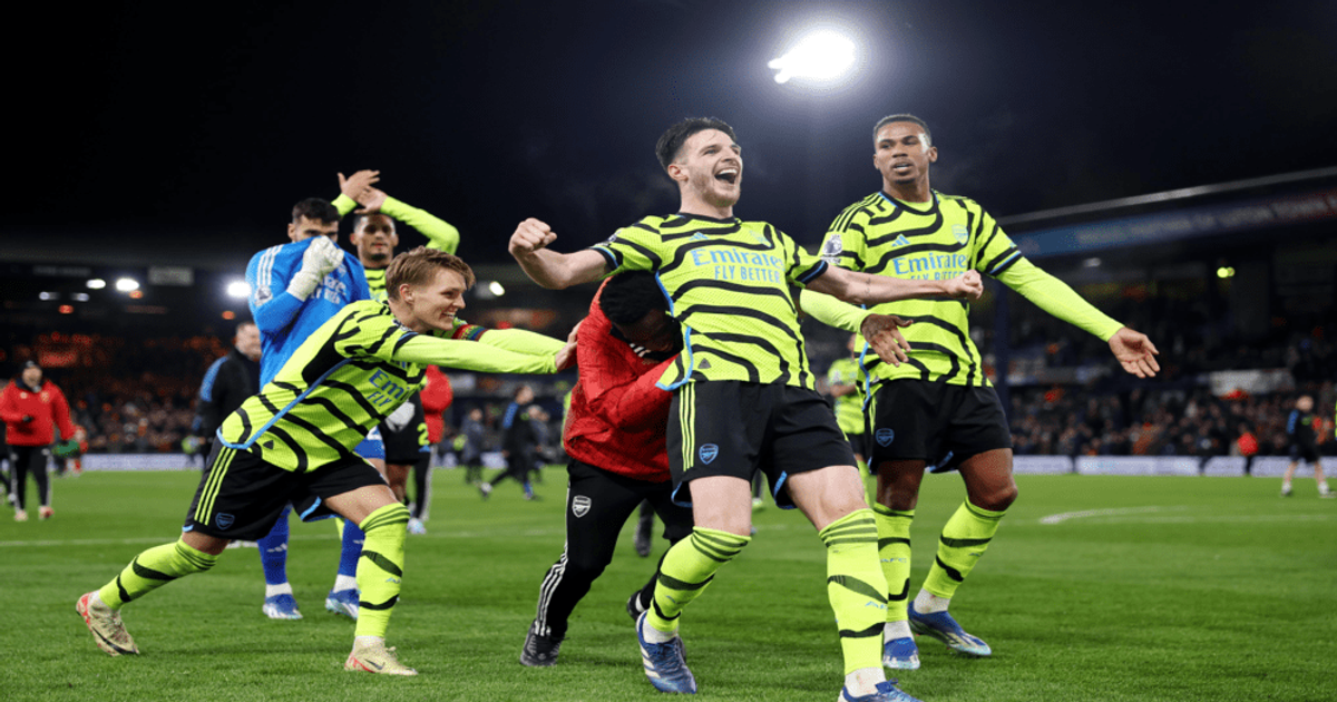 Arsenal's hero Declan Rice crowned master of late goals after winner ...