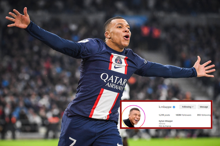 PSG superstar Kylian Mbappe becomes the 4th most followed active ...
