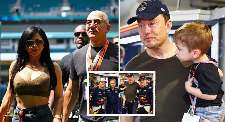 World's Richest Men Elon Musk and Jeff Bezos, spotted at Miami Grand ...