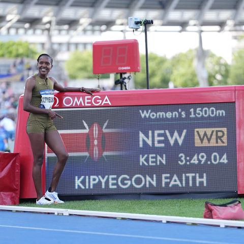 Indomitable Faith Kipyegon sets new 1500m World Record in Paris | Pulse ...